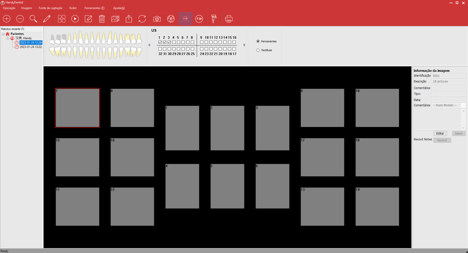 Sensor Radiológico Digital Odontológico TIMEX 1H - Gnatus